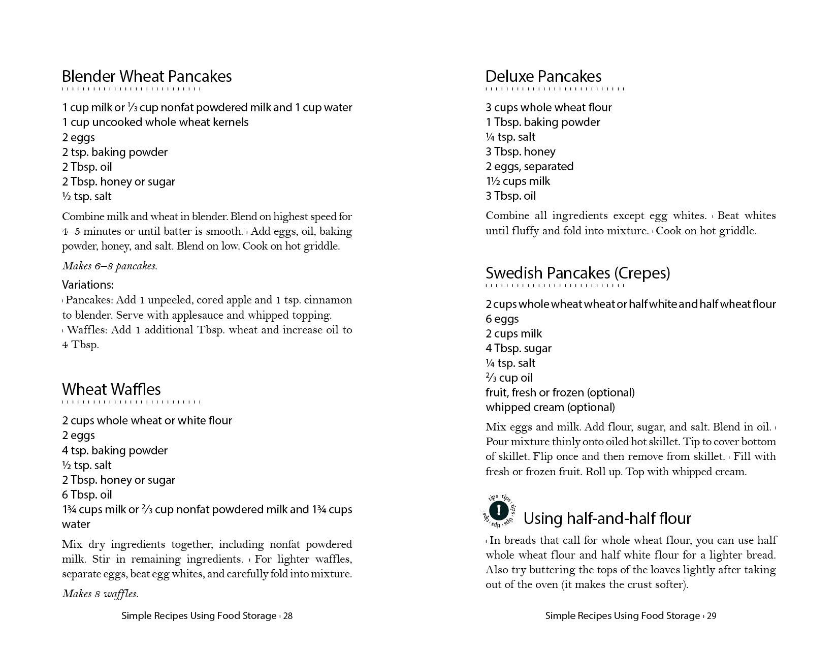 Simple Recipes Using Food Storage: A Step-by-Step Guide – Cedar Fort ...