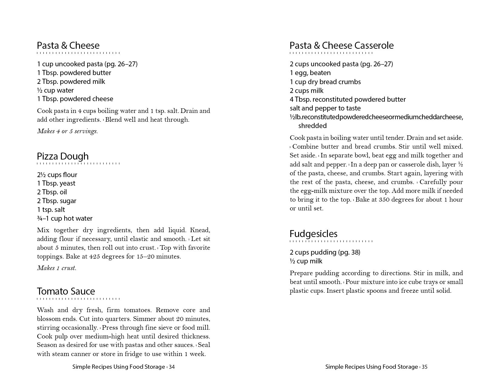 simple recipes using food storage a step by step guide – Cedar Fort ...