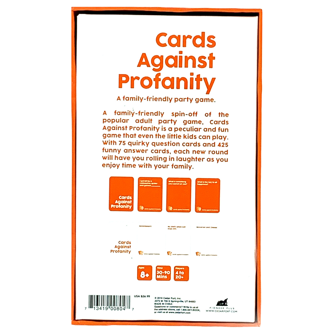 Cards Against Profanity Card Game – Cedar Fort Publishing & Media