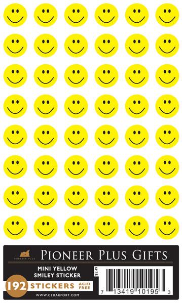 Yellow Smiley - Stickers - Mini – Cedar Fort Publishing & Media