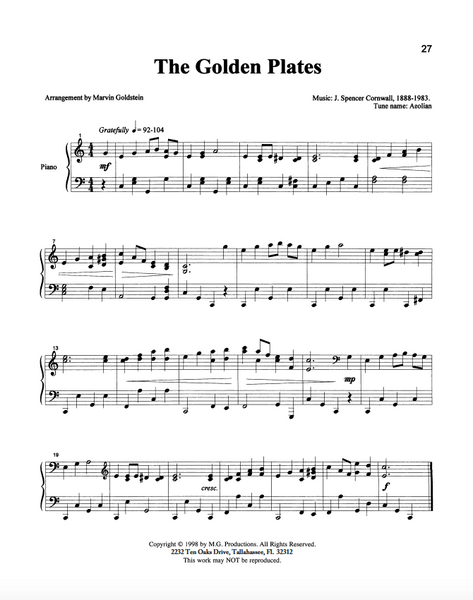The Golden Plates - Marvin Goldstein Single – Cedar Fort Publishing & Media